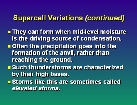 Supercell Variations (continued)